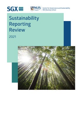 Sustainability-Related Reporting - Centre for Governance and Sustainability (CGS)