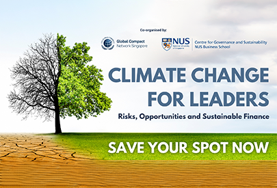 Climate Change for Leaders - Centre for Governance and Sustainability (CGS)